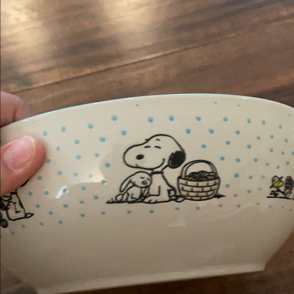 Peanuts | Dining | Peanuts Stoneware Snoopy Woodstock Serving Bowl ...